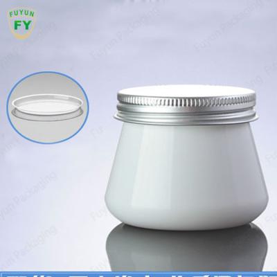 China White Alumina Cap Plastic Packaging Jars For Body Cream for sale