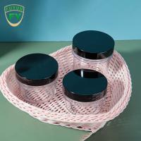 China 2oz 10ml 200ml Round Clear Plastic Lotion Jars For Cosmetic for sale