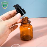 China Brown Screw Top Capsule Packaging 60ml Medicine Bottle Amber Plastic for sale