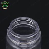 China Empty Transparent PET 30ml Cosmetic Jars Round Double Wall For Face Cream for sale