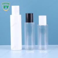 China Plastic 100ml Pet Bottle With Screw Cap Cylinder High Mouth Shampoo Using for sale