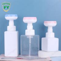 China 500ml Soap Foam Pump Bottle Square Empty Paw Flower Head bottle for sale