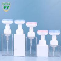 China 500ml Soap Foam Pump Bottle Square Empty Paw Flower Head bottle for sale