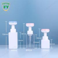 China 500ml Soap Foam Pump Bottle Square Empty Paw Flower Head bottle for sale