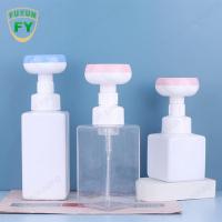 China 500ml Soap Foam Pump Bottle Square Empty Paw Flower Head bottle for sale