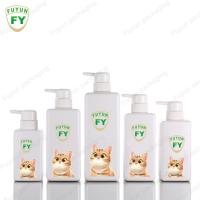China Shampoo Lotion Pump Container 300ml 400ml 500ml Pet Plastic Bottle for sale