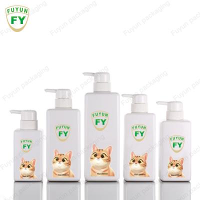 China Shampoo Lotion Pump Container 300ml 400ml 500ml Pet Plastic Bottle for sale