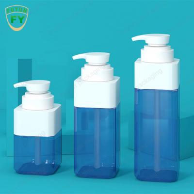 China 500ML 25oz Depilatory Cream Shampoo Bottle Square Face Wash Skincare Bottle for sale