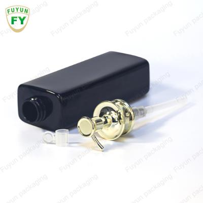 China 300ML 500ML 750ML PET Black Lotion Pump Bottle For Luxury Shampoo Body Wash for sale