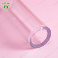China Gold Cap Empty PET Spray Bottle 50ml Cylindrical Cosmetic Packaging for sale