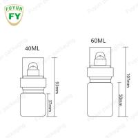 China Fuyun 40ml 60ml Amber Skincare Plastic Pump Bottles Continuous Spray for sale