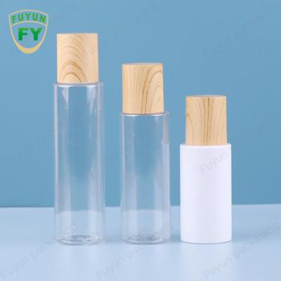 China 60ml Clear Frosted Cream Jar With Bamboo Pattern Lid Glass Cosmetic Packaging Sets for sale