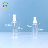 China Mini  Clear 80ml 100ml Perfume Fine Mist Plastic Spray Bottle for sale
