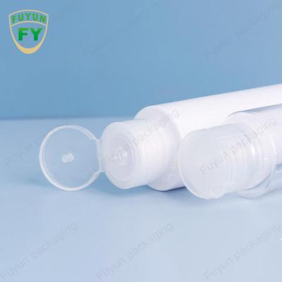 China White Clear Transparent Empty 60ml 80ml 100ml bottle with screw cap and flip top cover for sale
