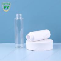 China White Clear Transparent Empty 60ml 80ml 100ml bottle with screw cap and flip top cover for sale