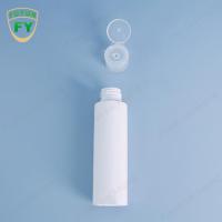 China White Clear Transparent Empty 60ml 80ml 100ml bottle with screw cap and flip top cover for sale