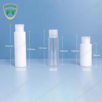 China White Clear Transparent Empty 60ml 80ml 100ml bottle with screw cap and flip top cover for sale