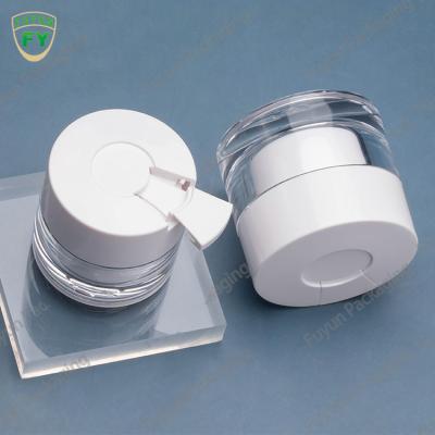 China 30g 50g Plastic Packaging Jars Acrylic Facial Eye Cream Dispenser Bottle for sale