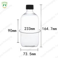 China 500ml Skincare Plastic Cosmetic Toner Bottle Hot Stamping for sale