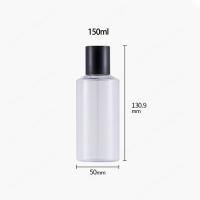 China Screen Printing 150ml Matte Black Toner Bottle With Inner Plug for sale