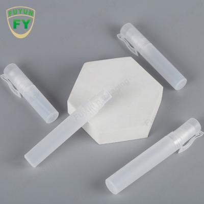 China Clear 3ml 5ml 10ml Empty Perfume Plastic Vial With Spray Pump for sale
