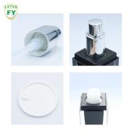 China Fuyun 15ml/30ml/60ml/100ml/120ml/15g/30g/50g/100g Clear black color rectangle shape acrylic plastic double wall bottle for sale