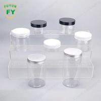 China 30ml 40ml 150ml Transparent Plastic Packaging Jars With Aluminium Cap Food Grade for sale