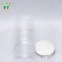China 30ml 40ml 150ml Transparent Plastic Packaging Jars With Aluminium Cap Food Grade for sale