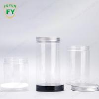 China 30ml 40ml 150ml Transparent Plastic Packaging Jars With Aluminium Cap Food Grade for sale