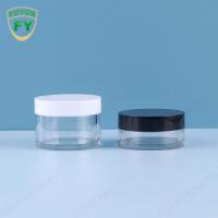 China Fuyun 30ml 50ml pet plastic clear wide mouth eye face sleep mud cream jar for sale