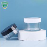 China Fuyun 30ml 50ml pet plastic clear wide mouth eye face sleep mud cream jar for sale