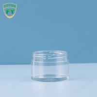 China Fuyun 30ml 50ml pet plastic clear wide mouth eye face sleep mud cream jar for sale