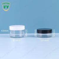 China Fuyun 30ml 50ml pet plastic clear wide mouth eye face sleep mud cream jar for sale