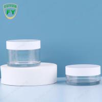 China Fuyun 30ml 50ml pet plastic clear wide mouth eye face sleep mud cream jar for sale