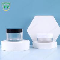 China Fuyun 30ml 50ml pet plastic clear wide mouth eye face sleep mud cream jar for sale