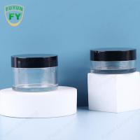 China Fuyun 30ml 50ml pet plastic clear wide mouth eye face sleep mud cream jar for sale