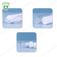 China Fuyun 40ml 50ml 60ml 80ml white clear lotion and spray pump bottle with flat cap for sale
