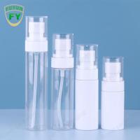 China Fuyun 40ml 50ml 60ml 80ml white clear lotion and spray pump bottle with flat cap for sale