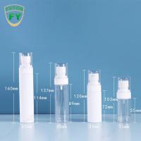 China Fuyun 40ml 50ml 60ml 80ml white clear lotion and spray pump bottle with flat cap for sale