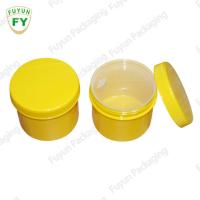China OEM Custom Orange PP Plastic Cream Jar 220g empty Cosmetic Jar Lip Scrub Container For Sale for sale