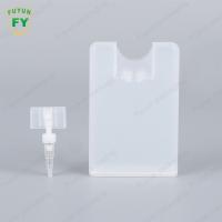 China 10ml 20ml PP Credit Card Spray Pump Bottle For Essential Oil for sale