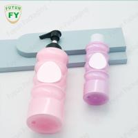China BORUI 200 400m bone shaped pink color shampoo bottle with shampoo lotion pump or screw cap for sale