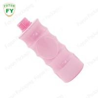 China BORUI 200 400m bone shaped pink color shampoo bottle with shampoo lotion pump or screw cap for sale