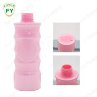 China BORUI 200 400m bone shaped pink color shampoo bottle with shampoo lotion pump or screw cap for sale