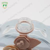 China Fuyun 300ml/500ml Plastic PETG flower decoration circle shape shampoo lotion pump bottle for sale