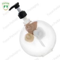 China Fuyun 300ml/500ml Plastic PETG flower decoration circle shape shampoo lotion pump bottle for sale