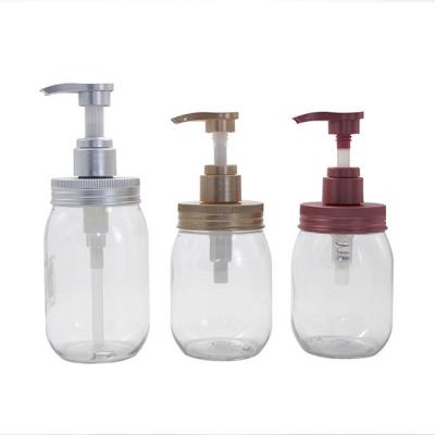 China Fuyun 250ml silver gold red gold PET plastic shampoo lotion shower gel facial cleanser bottle for sale