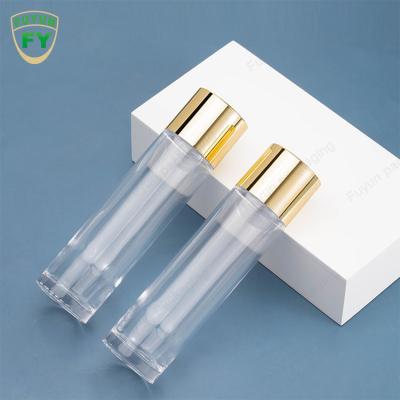 China 120ml Empty Glass Facial Skin Care Bottle With Double Wall Cap Toner Cosmetic Packaging for sale