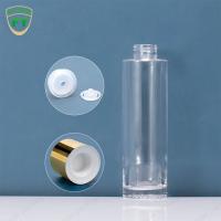 China 120ml Empty Glass Facial Skin Care Bottle With Double Wall Cap Toner Cosmetic Packaging for sale