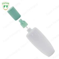 China Fuyun PET 80ml 100ml 120ml 50g plastic Green color skincare cosmetic spray pump bottle with green cap for sale